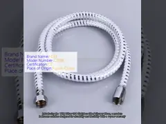China Silver  Shower Hose Extra Long Chrome Handheld Hose For Bathroom for sale