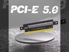 China PCI-E Express 5.0 16X  Male To Female Extender Riser Card Adapter Pcie 5.0 16x 180 Degree Height Increasing Card for sale
