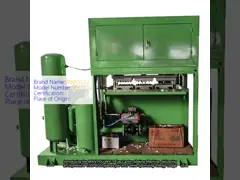 1000-6000 piezas/hora Máquina para hacer cartón de huevo 7-28m longitud 1 año de garantía para la producción de papel de pasta de moldeado máquina de bandeja de huevo