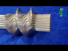 China Extruder parts Screw Segment barrel and liner for Plastic resin mixing, compounding and granulation with halogen-free flame retardant for sale