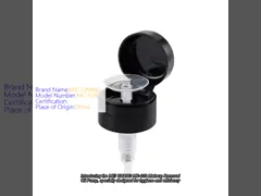 China 33/410 Spiral Lock Makeup Remover Oil Spray Pump - 0.5ml Dosage PP Material 76.0x46.5mm Dimensions for sale