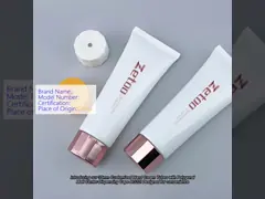 35mm Diameter Customized Hand Cream Tubes with Polygonal Matt Center-Dispensing Caps RG22