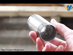 Stainless Steel 100MM Sanitary Cast Double Barrel Nipple Smooth Surface  Weld Connection