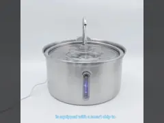 Cina Forniture per animali domestici 8L Acciaio inossidabile Cat Water Fountain Dog Drinking Bowl in vendita