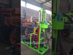 100m/150m Depth Hydraulic Water Well Drilling Rig With 2 Wheels