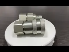 China ISO16028 Flat Face 2 Port Hydraulic Quick Couplings Hammer Crushing Machine Hydraulic Quick Couplings For Excavators for sale