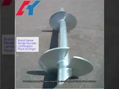 Deep Foundation Screw Piles For Steel Tower Structure 