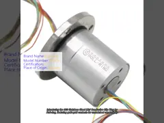 303 Stainless Steel Mini Conductive Slip Ring with Gold-Gold Contact for High Conductivity