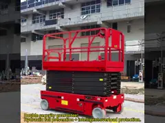 China Used Movable Hydraulic Lifting Platform 8m-16m Portable Scissor Lift Platform 3.3 KW for sale