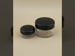 Small Clear Plastic Cream Jar With Screw Lid For Lotion