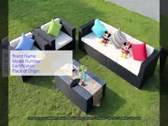 Modern Leisure Best Selling Garden Furniture Plastic Rattan Sofa Set Outdoor White Carton Wholesale Outdoor Furniture