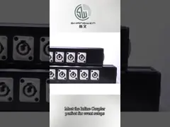 China IP20 Connector Accessories Male Power Cable Coupler Adapter SW3ZB / SW3ZW for sale