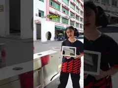RK3566 processor 17.3 inch restaurant bestelling tablet nfc poe l-vormige android tablet