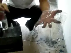 Maintenance of the print head of the wall painting machine