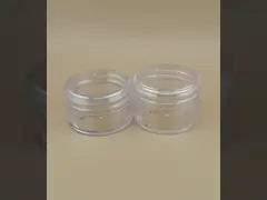 Certified Small Clear Plastic Cream Jar with Screw Lid for Skincare Needs