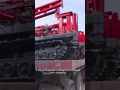 OEM Rubber Wheels Folding Tower Crawler Track Undercarriage With Diesel Engine