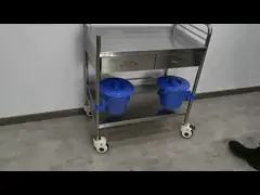 China Surgical Grade Stainless Steel Medical Trolley Mobile Utility Cart With Drawers For Healthcare for sale