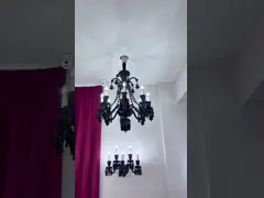 Cina Disegno di illuminazione di progetto di villa personalizzato soffitto in vetro d'oro moderno in vetro unico in forma di fiore di vetro di tulipano lampadario personalizzato per corridoio in vendita