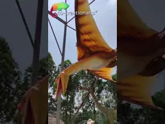 Water Resistant Pterosaur Life Size Animatronic Dinosaurs 1.8m Width