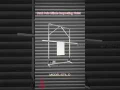 China 110v 120KG Roller Blind Machines Dual Pole Blind Inspection Hoist Machine Lift 150KG Weight Hoist Roller Zebra Blinds for sale