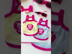 China Customizable Summer Pet Clothing Antibacterial Fabric Dog Wear Clothes Machine Washable for sale