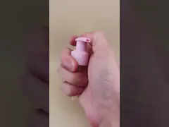 K201-9 Pink Lotion Pump Screw Lock Ribbed ISO9001/ISO14001 Certified for Skincare