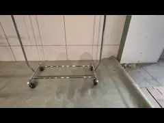 FOLDING SALESMAN RACK HEAVY DUTY ROUND TUBE