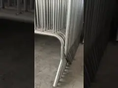 China 1.1x2.2M Heavy Duty Pedestrian Crowd Control Barriers Outdoor With Flat Feet for sale