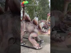 China Water Proof Replica Fiberglass Animatronic Animatronic Stegosaurus Statue for sale