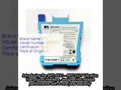 MTL4531 – MTL5531 VIBRATION TRANSDUCER INTERFACE WITH ONE YEAR WARRANTY