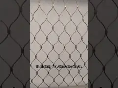 China Stainless Steel Cable Mesh Safety Netting SS304/316 for Zoo Bridge for sale