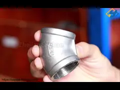 Stainless Steel Pipe Fittings  Ss304 Ss316 Npt Bspt Female Threaded 45 Degree Elbow