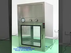 China SUS304 UV Light Cleanroom Pass Box With Single Swing Door 220V / 50HZ for sale