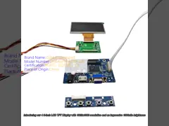 1920x1080 LCD TFT Display 4.3 Inch with Driver Board 1000nits Brightness