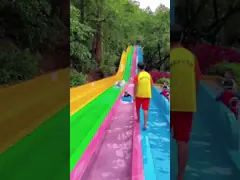 China Mega Tropical Water Park Slide 400sqm Water Park Bowl Slide for sale