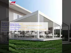 Aluminum Retractable Pergola Waterproof Windproof Aluminium Pergola for Hassle-Free Outdoor Living
