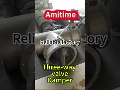 China Electric Three Way Control Valve Flange Stainless Steel Ventilated Butterfly Valve for sale