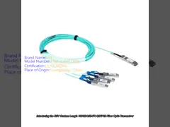 중국 QSFP-40G 액티브 광케이블 OM3 1M 2M 3M 5M 7M 10M QSFP28 100G ~ 100G AOC 케이블 와이어 허니 제조업체 판매용