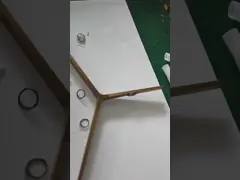 China Modern Light Art Deco Foyer Chandelier Stainless Steel And Glass Petal Hotel Front Desk Lamp for sale