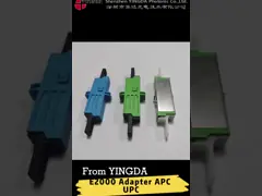 ODF 랙을 위한 플랜지 없는 E2000 섬유 광 적응 접속기 RM 금속 셸