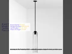 New Hot Sale Minimalist Modern Indoor Hang Lamps Loft Glass LED Float Pendant Lights Articolo Lighting Design