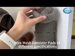 China Stainless Steel Wire Mesh Demister Pad 10x10 for Gas-Liquid Separation for sale