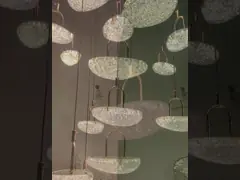 Customized Hotel Lobby Oegg-shaped Art Pendant Lamp Sales Department Sand Table Duplex Building Mode