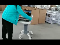 China Ergonomic Medical Laptop Cart Mobile Computer Workstation For Hospitals for sale