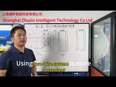 Two wiring methods and principles of the input-output module are demonstrated.