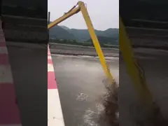 China Swamp Excavator Long Stick 40ft With Flotation for sale