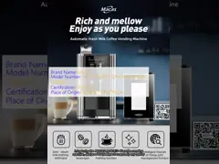 Upgrade Office Customizable Commercial Coffee Vending Machine With Gear Pump