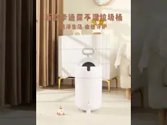 China Odour Free Twist and Click Advanced Baby Geniee Diaper Pail Nappy Bin Baby Diaper Trash Bin for sale