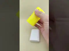 White and Yellow Flat Smooth Lip Balm Packaging for Lipsticks