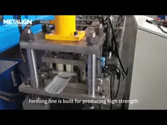 Hydraulic Cutter Equipped Roll Former For Custom Curved Edge Garden Fence Post Production Line